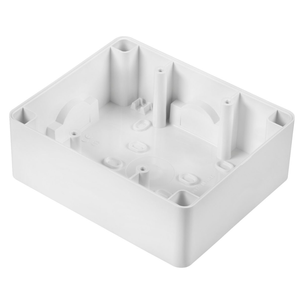 WALL-MOUNTING BOX - FOR COMPACT SELF-SUPPORTING PLATE - 3+3 GANG ...