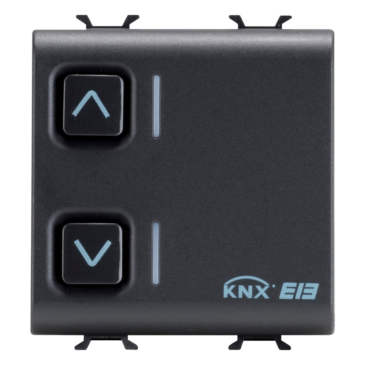 ACTUATOR FOR ROLLER SHUTTERS - 1 CHANNEL - 6A - KNX - 2 MODULES - BLACK ...