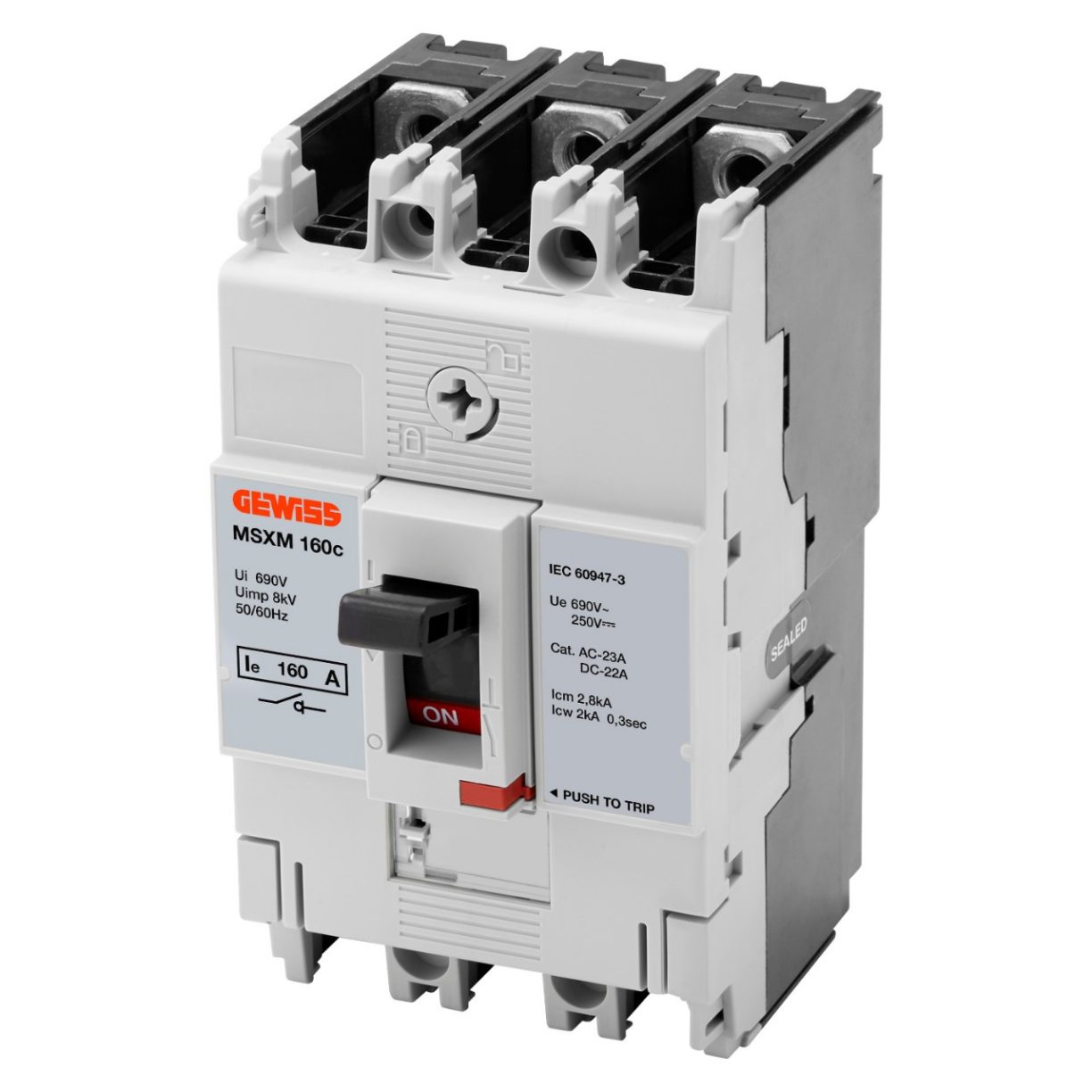 MSXM 160c - SWITCH-DISCONNECTOR - 3P 160A 690V | Gewiss