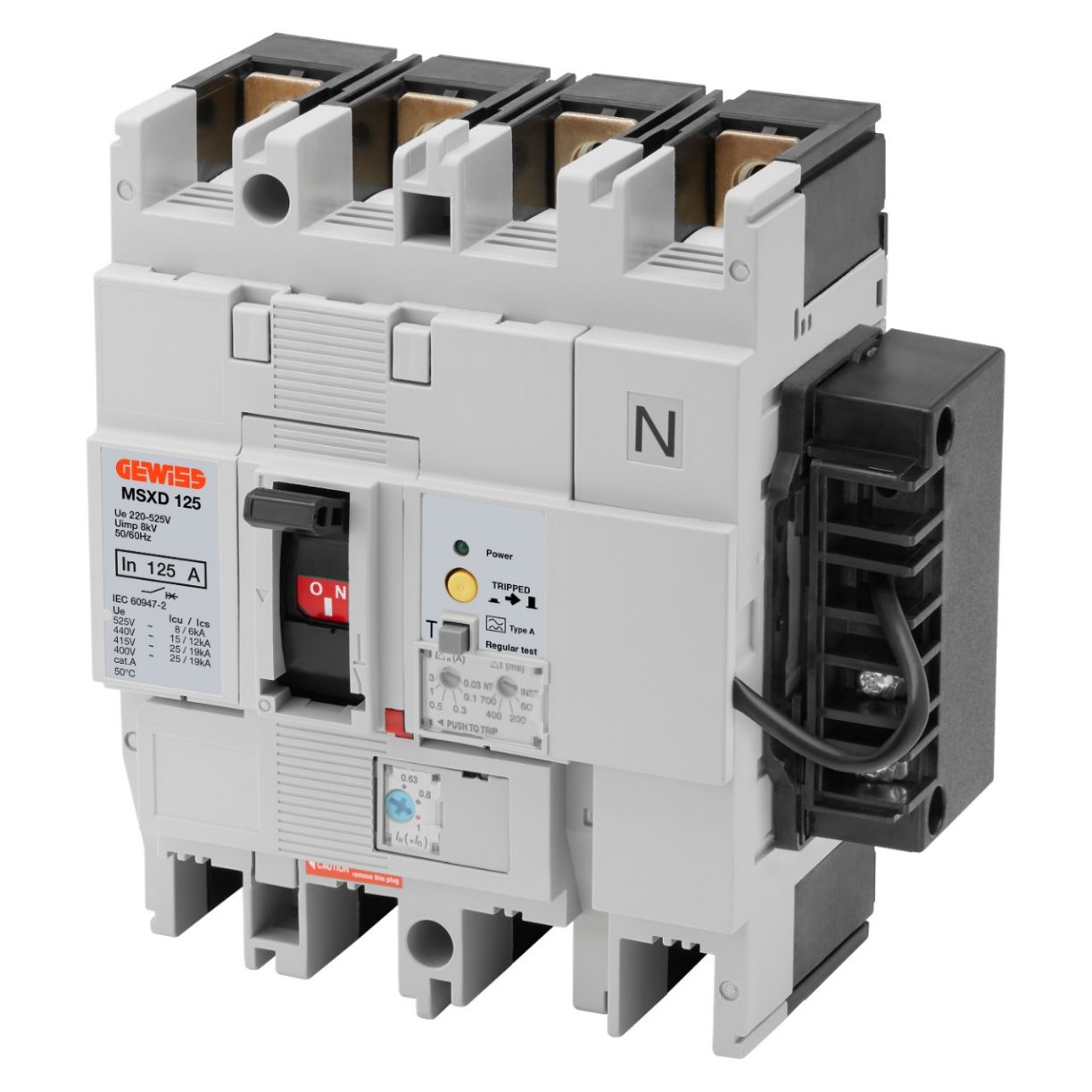 REMOTE TRIPPING DEVICE FOR MSXD - FOR MSXD125-160-250 | Gewiss