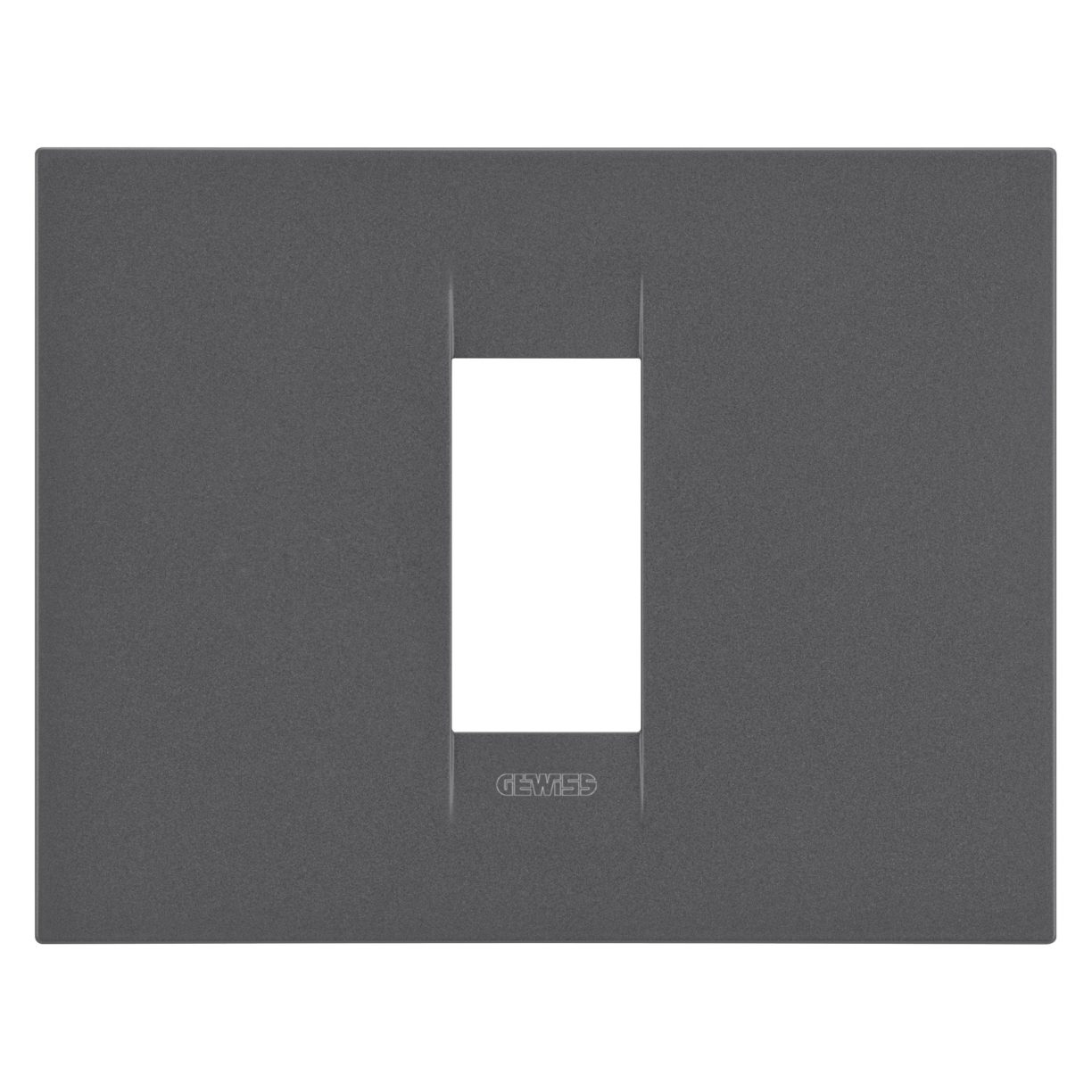 GEO PLATE - IN PAINTED TECHNOPOLYMER - 1 MODULE - SATIN BLACK ...