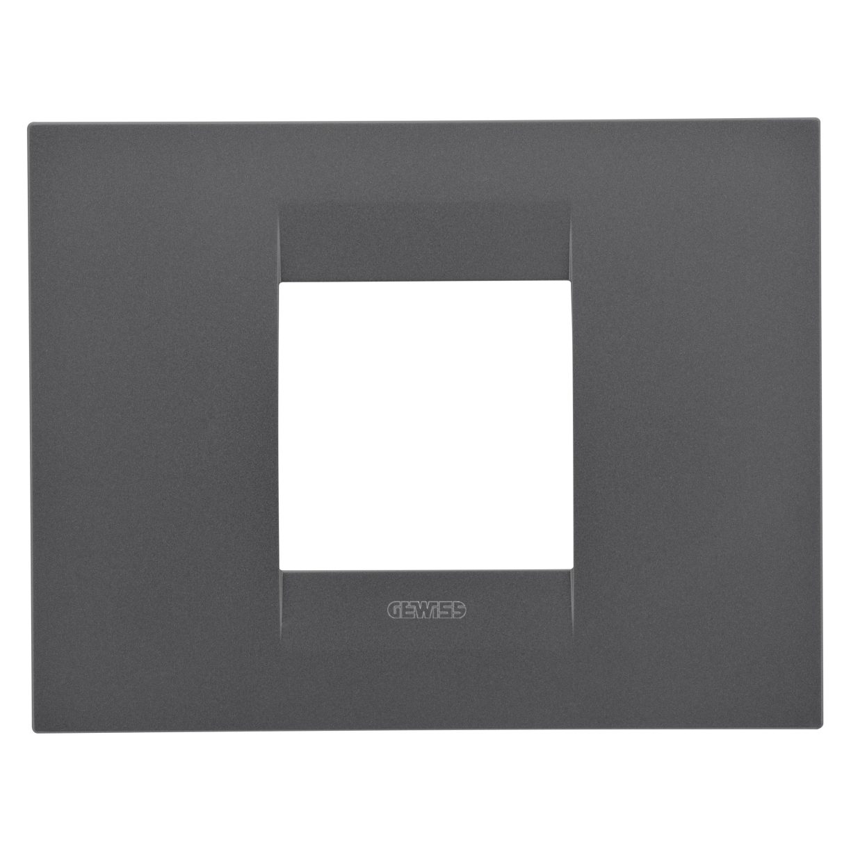 GEO PLATE - IN PAINTED TECHNOPOLYMER - 2 MODULES - SATIN BLACK ...