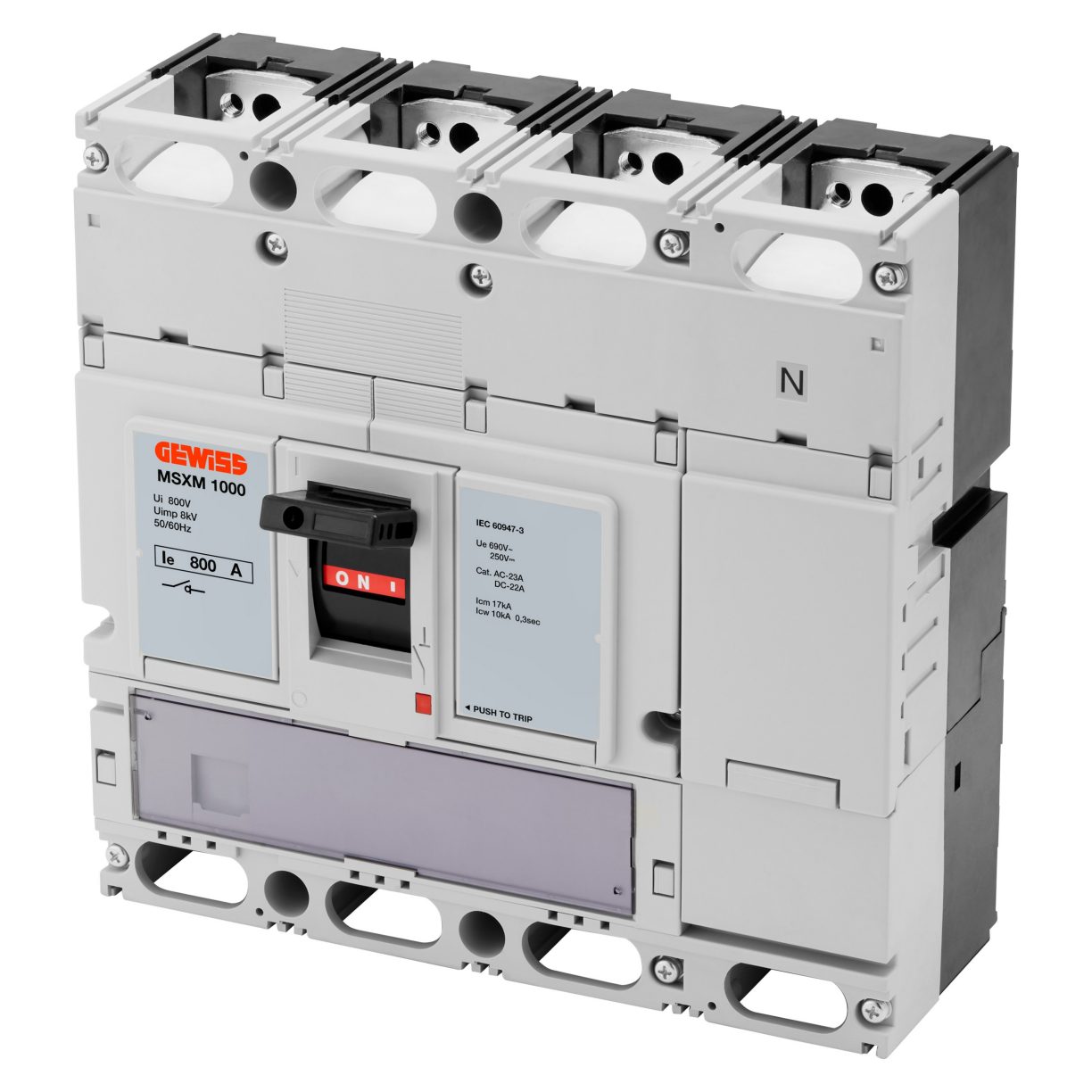 MSXM 1000 - SWITCH-DISCONNECTOR - 4P 800A 690V | Gewiss