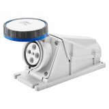 90° ANGLED SURFACE-MOUNTING SOCKET-OUTLET - IP67 - 3P+E 63A 200-250V 50/60HZ - BLUE - 9H - SCREW ...