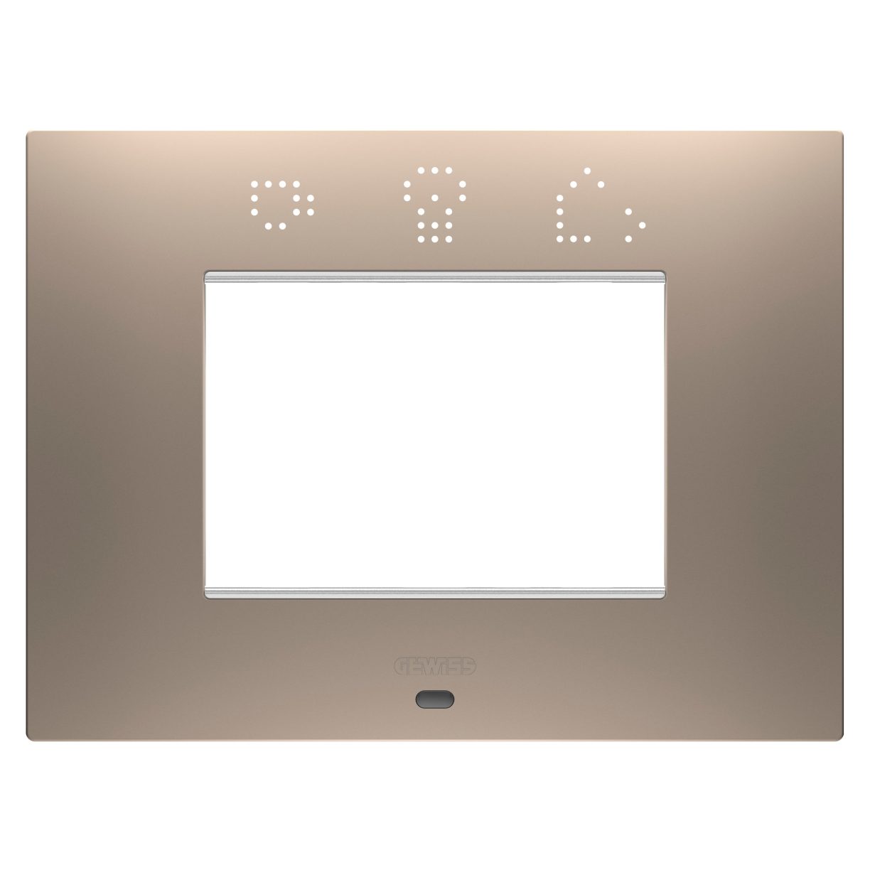 EGO SMART PLATE - IN PAINTED TECHNOPOLYMER - 3 MODULES - LIGHT BRONZE ...