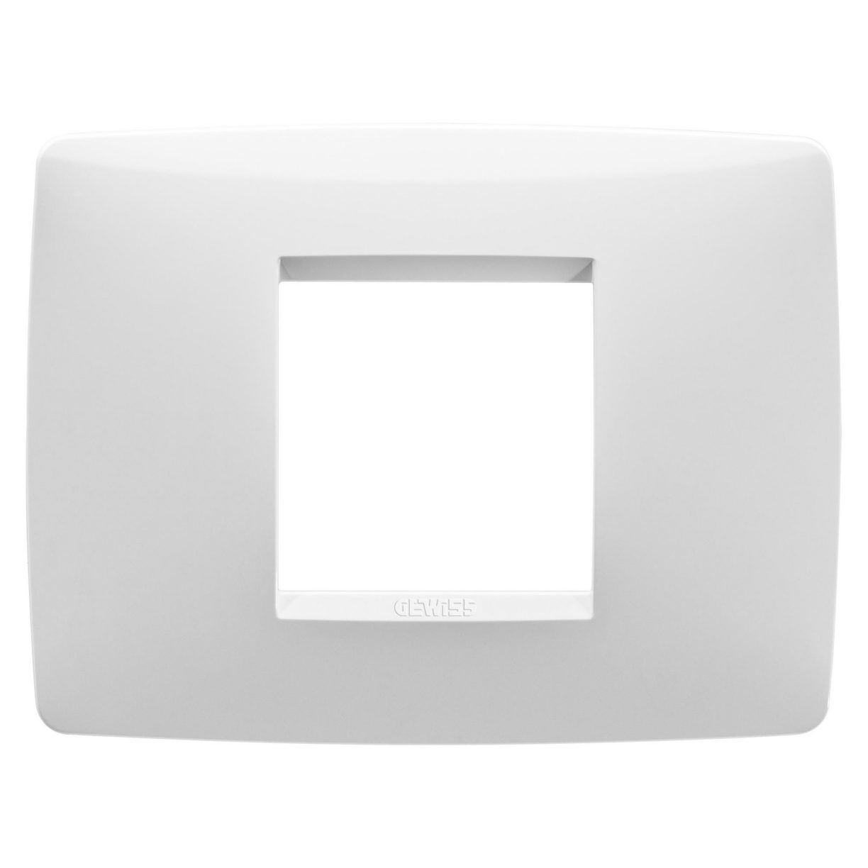 ONE PLATE - IN TECHNOPOLYMER - 2 MODULES - WHITE - CHORUSMART | Gewiss