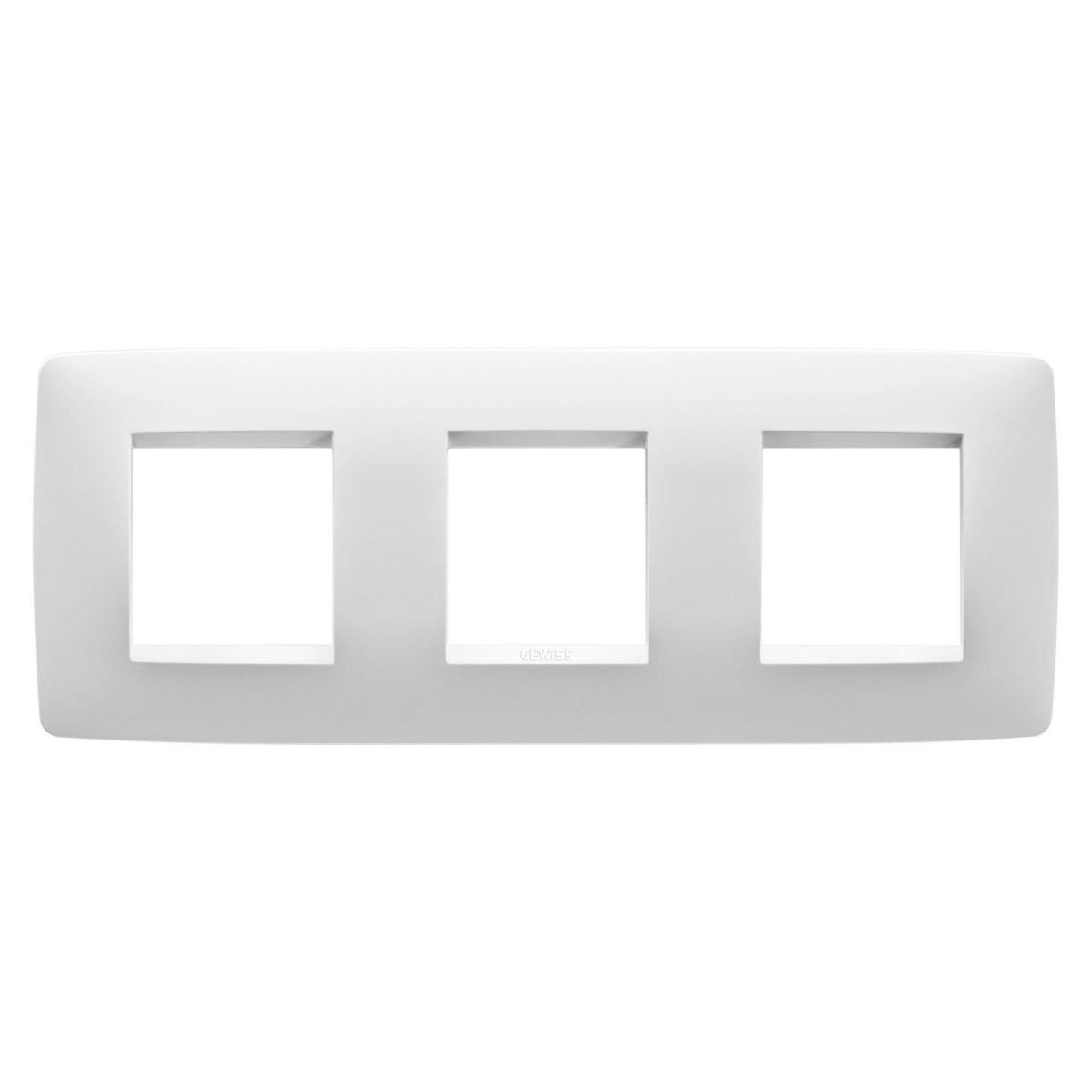 ONE INTERNATIONAL PLATE - IN PAINTED TECHNOPOLYMER - 2+2+2 MODULES HORIZONTAL - SATIN WHITE ...
