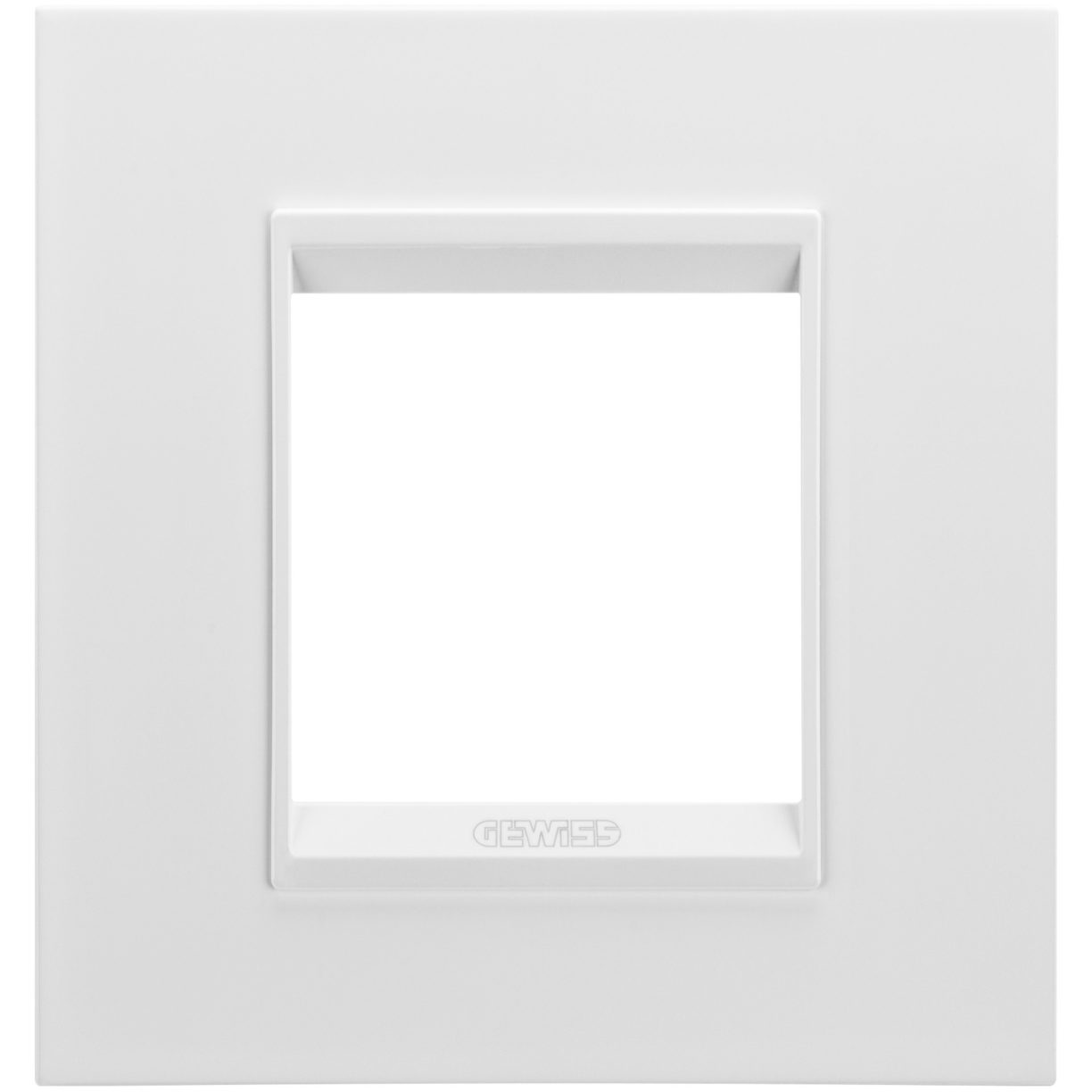 LUX INTERNATIONAL PLATE - IN METAL - 2 MODULES - MONOCHROME SATIN WHITE ...