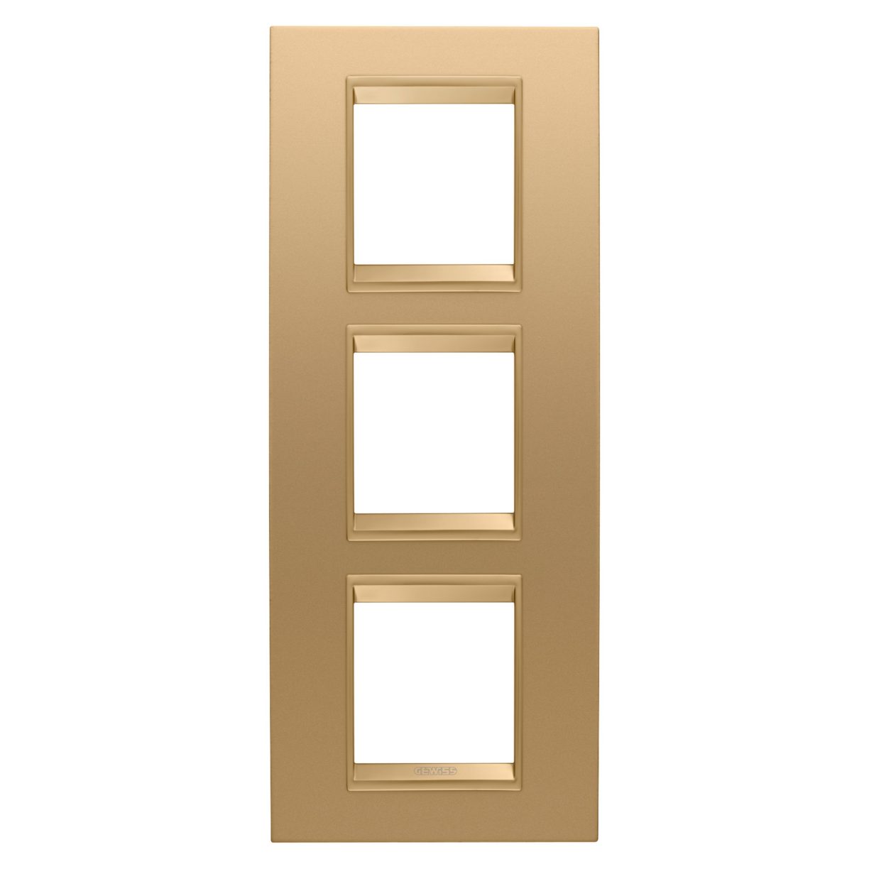 LUX INTERNATIONAL PLATE - IN METAL - 2+2+2 MODULES VERTICAL - GOLD ...