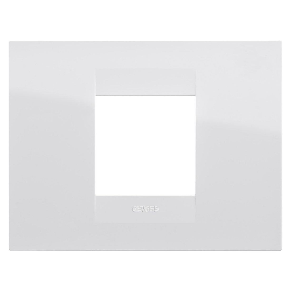 GEO PLATE - IN TECHNOPOLYMER - 2 MODULES - WHITE - CHORUSMART | Gewiss
