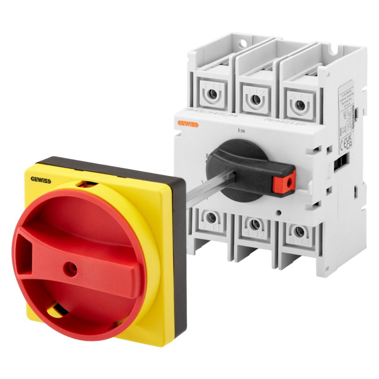 ROTARY ISOLATOR SWITCH - FOR DISTRIBUTION BOARD - RED PADLOCKABLE KNOB ...