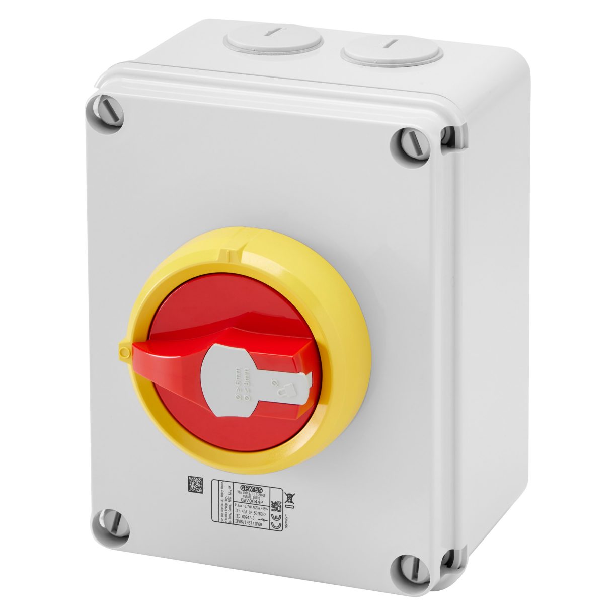 ROTARY ISOLATOR SWITCH - HP - EMERGENCY - ISOLATING MATERIAL BOX - 40A ...