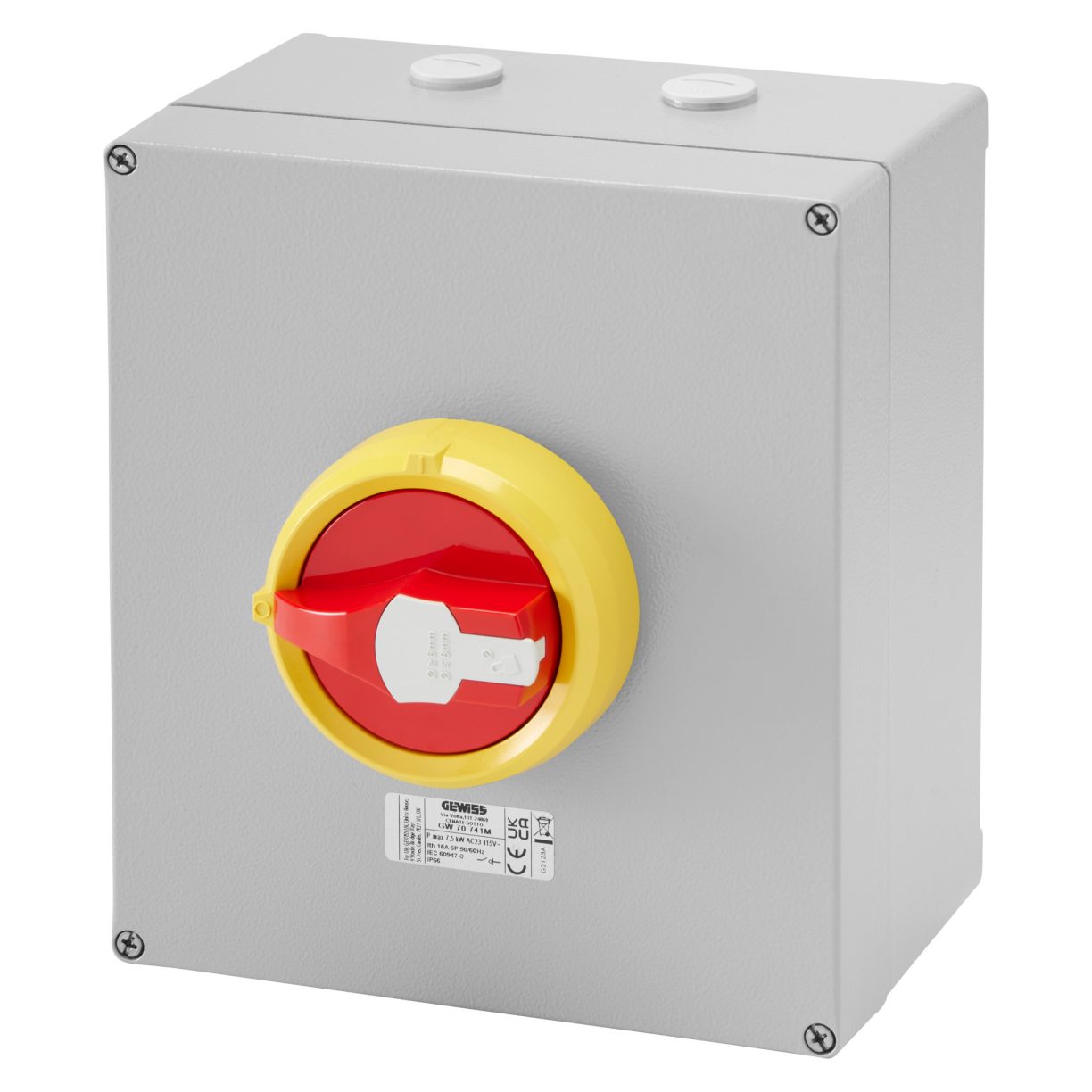 ROTARY ISOLATOR SWITCH - HP - SURFACE-MOUNTING - EMERGENCY - METAL BOX ...