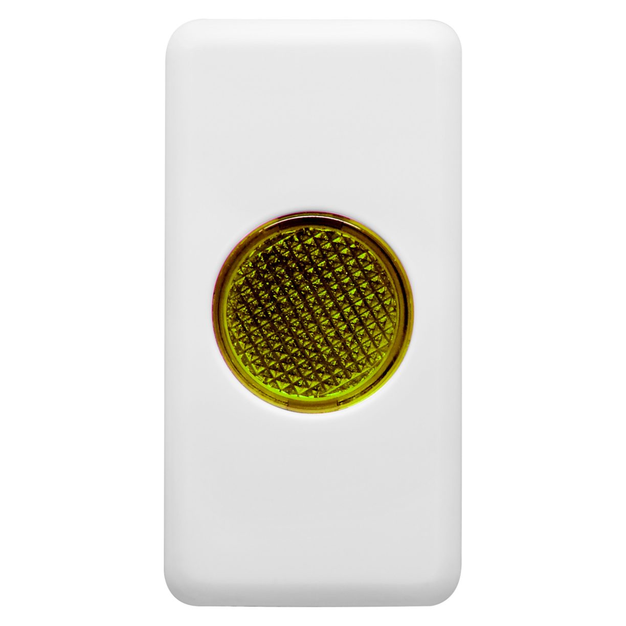 SINGLE INDICATOR LAMP - 12/24/250V - YELLOW - 1 MODULE - SYSTEM WHITE ...
