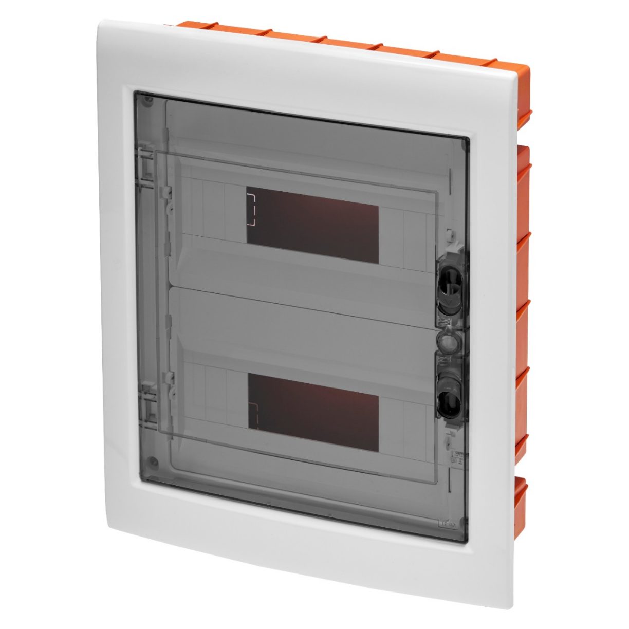DISTRIBUTION BOARD WITH SMOKED TRANSPARENT DOOR (12X2) 24 MODULES IP40 ...