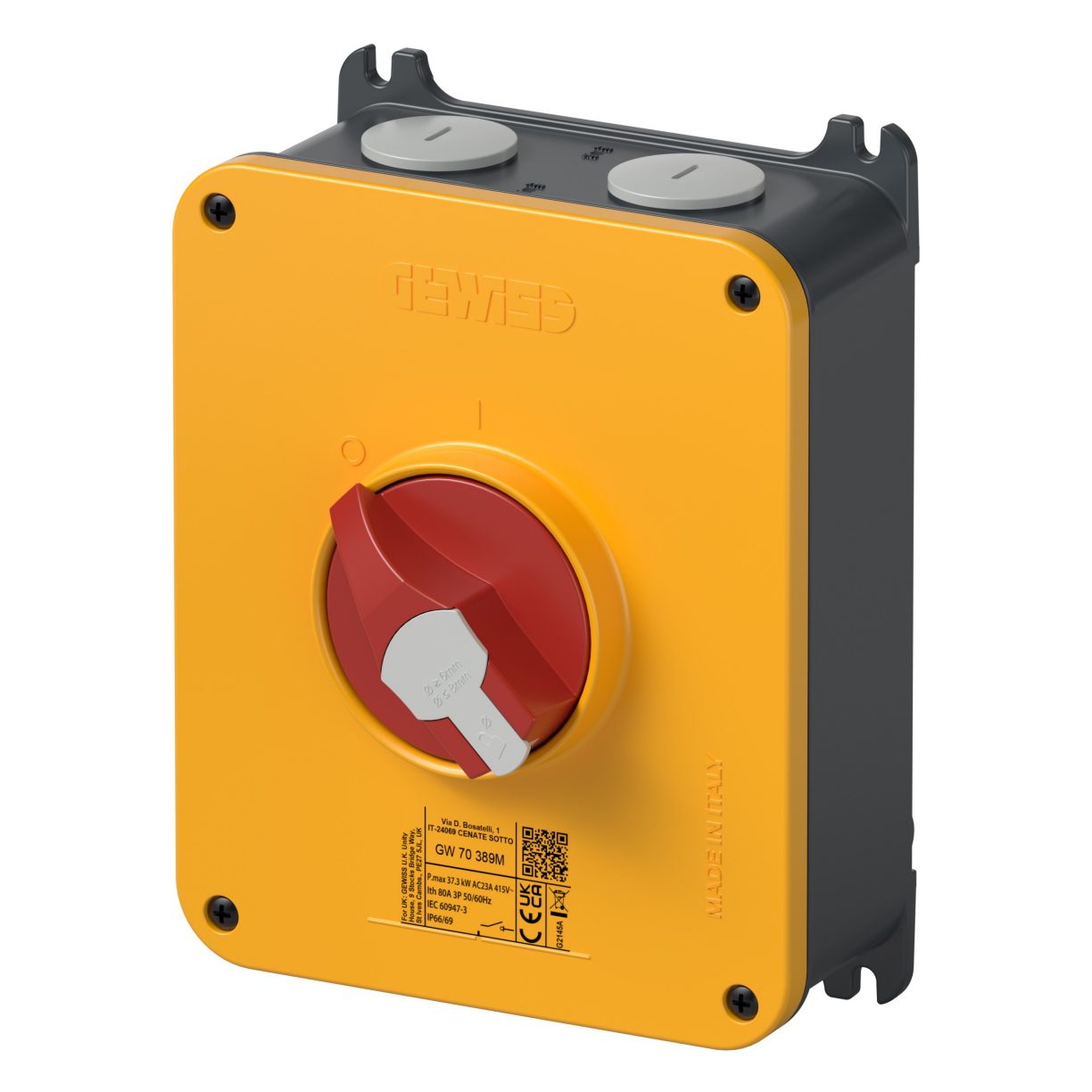 ROTARY ISOLATOR SWITCH - HP - SURFACE-MOUNTING - EMERGENCY - ALUMINIUM ...