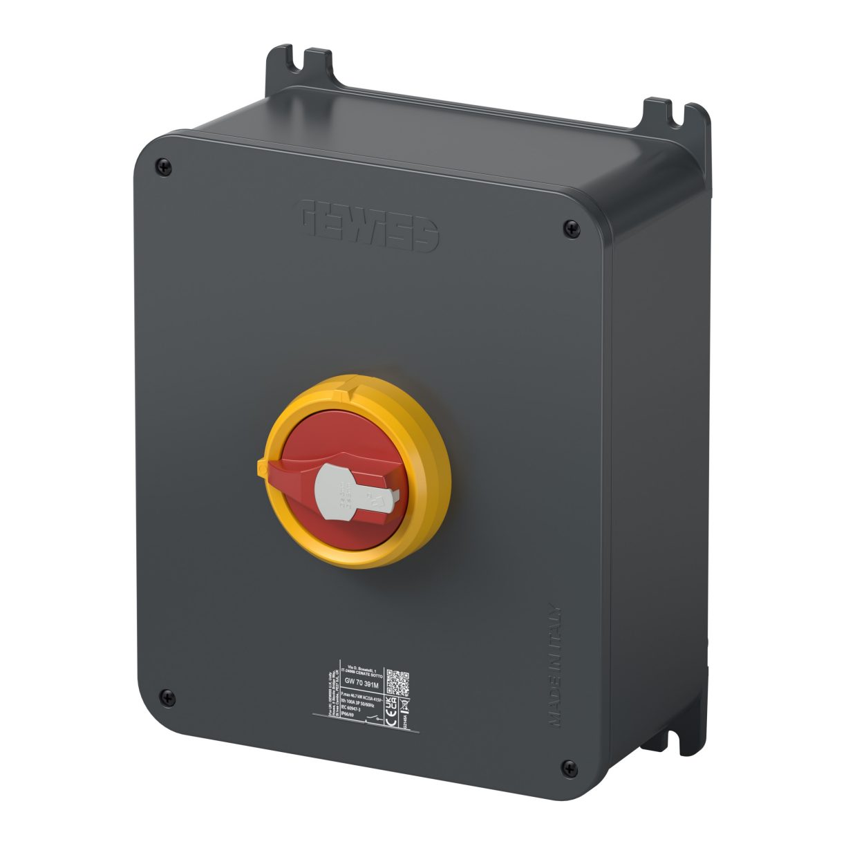 ROTARY ISOLATOR SWITCH - HP - SURFACE-MOUNTING - EMERGENCY - ALUMINIUM ...