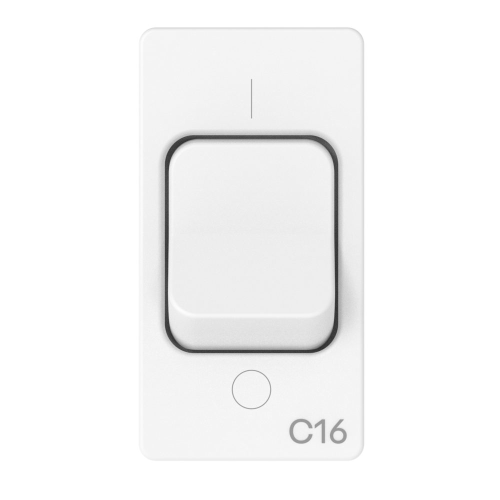 INTERRUTTORE AUTOMATICO MAGNETOTERMICO - CURVA C - 1P 16A 230V AC - 1 ...