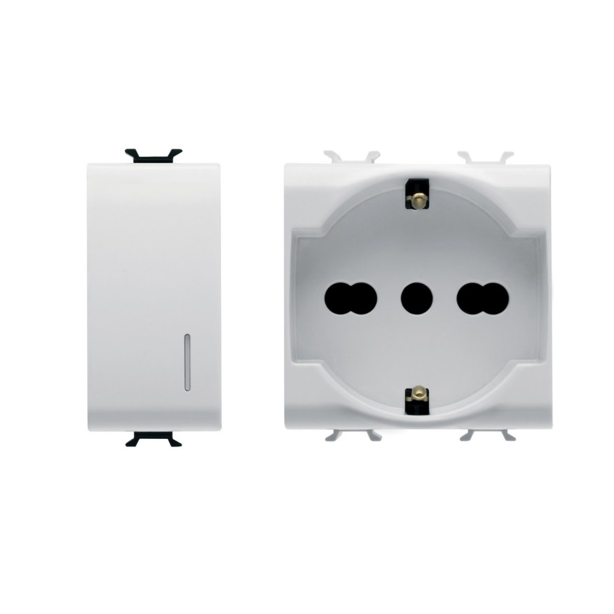 CHORUSMART - Domestic range Satin white modular devices | Gewiss