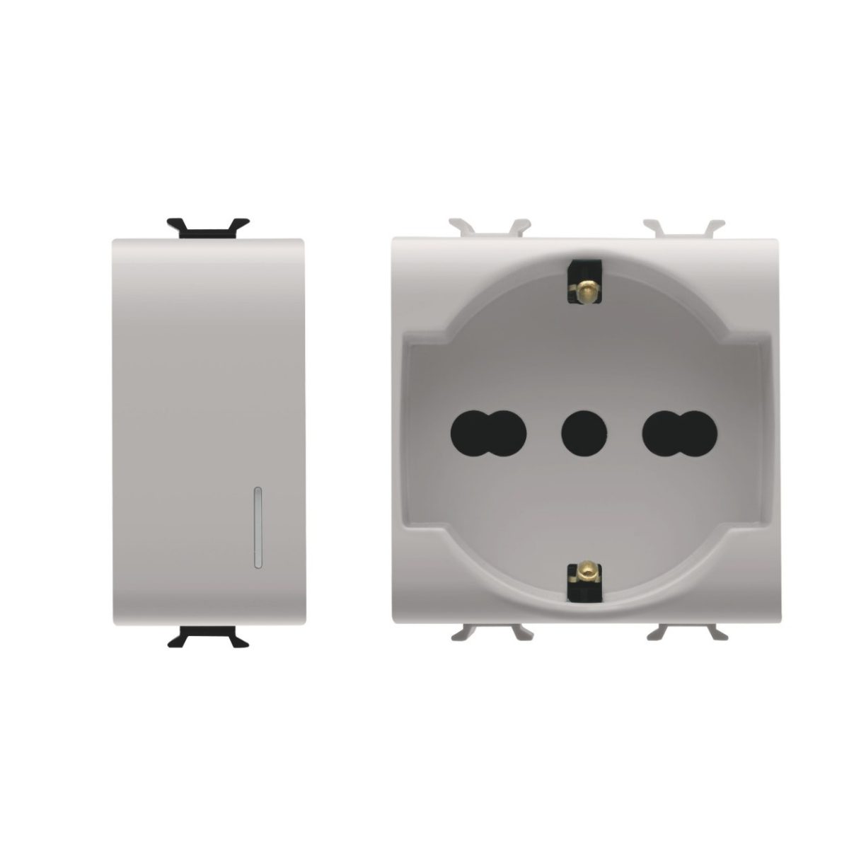 CHORUSMART - Gama de produse de uz casnic Dispozitive modulare Satin natural beige | Gewiss