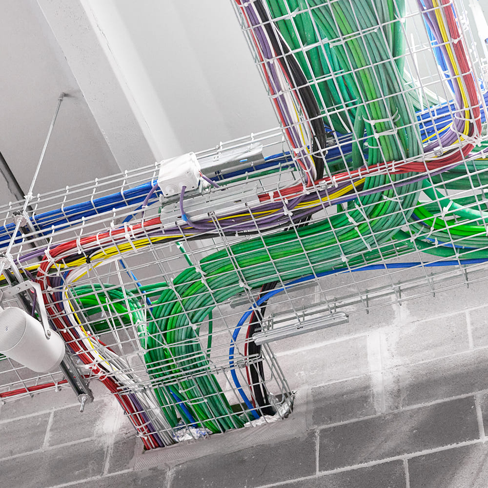 BFR range MAVIL trunking made from welded wire mesh | Gewiss